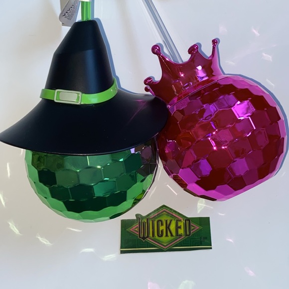 Target | Dining | Wicked Elphaba Glinda Straw Disco Ball Cups 224 ...